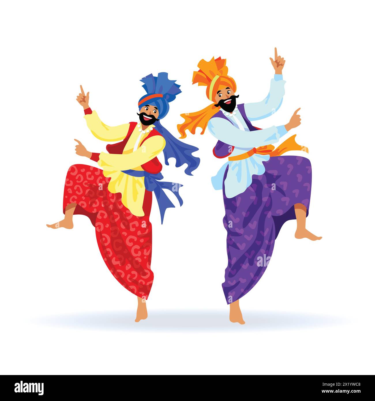 Punjabi dance Stock Vector Images - Alamy