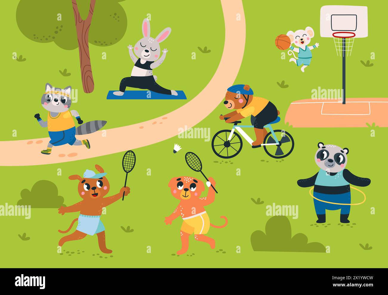 Cartoon cat riding bicycle hi-res stock photography and images - Alamy