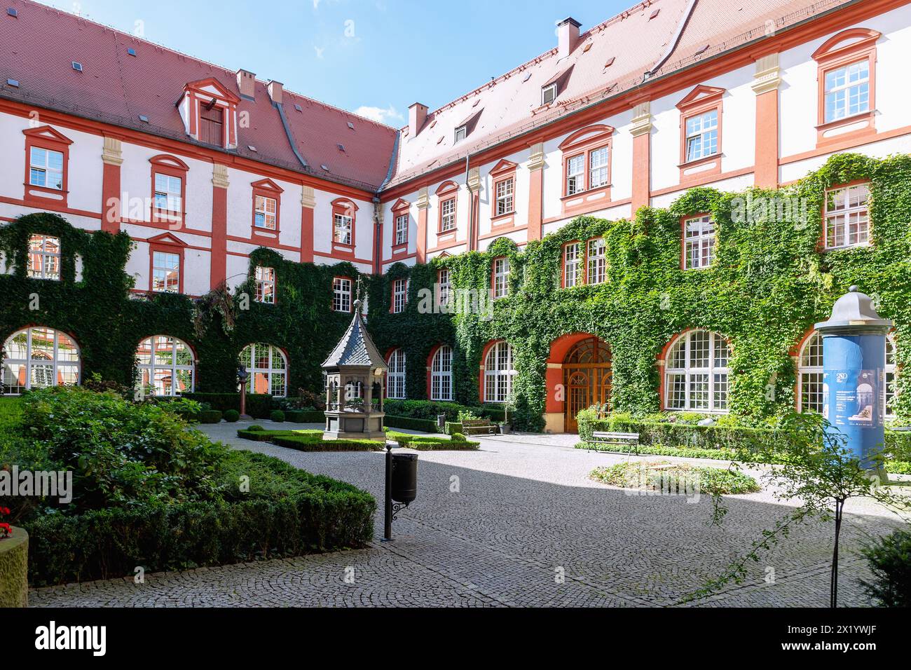 Courtyard of the Ossolineum (Ossolinski National Library, Zakład ...