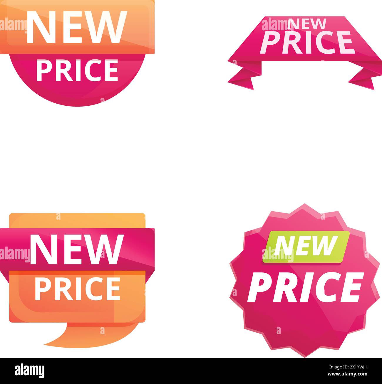 Best choice icons set cartoon vector. New price web tag, banner and ...