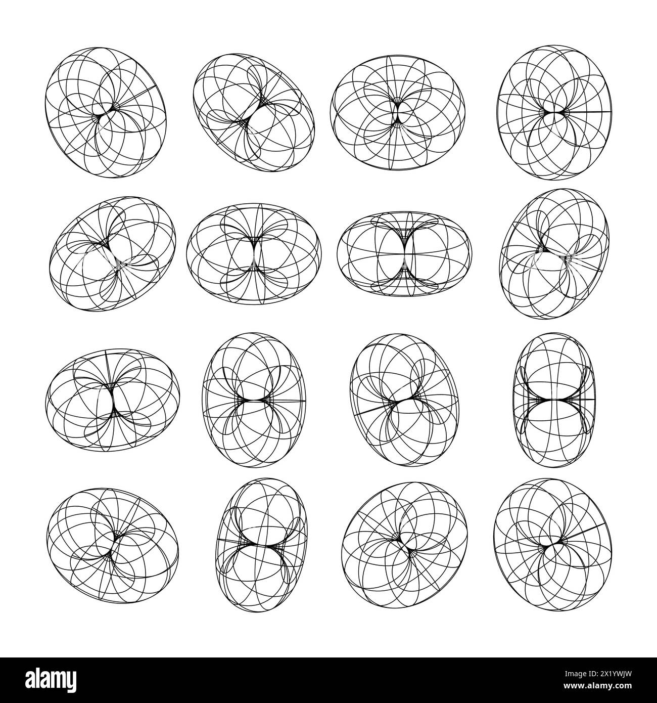 3d illustration model torus Cut Out Stock Images & Pictures - Alamy