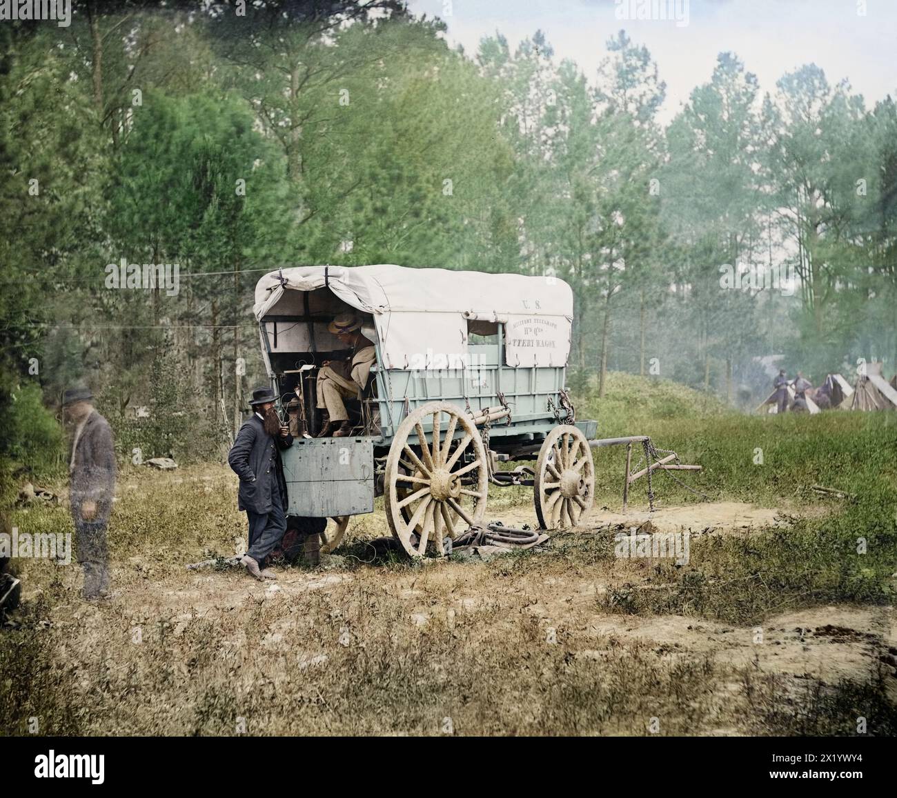 Civil war army wagon hi-res stock photography and images - Alamy