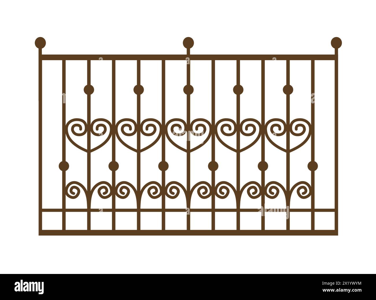 Balcony railing and fence fencing from stainless steel, iron Stock ... Balcony railing and fence fencing from stainless steel, iron Stock ...