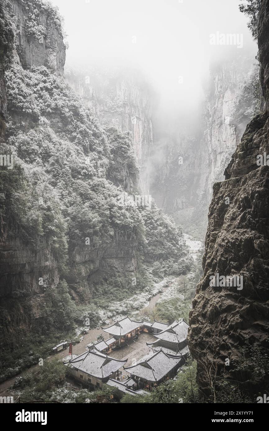 The Three Natural Bridges in Xiannushan Town, Wulong District ...