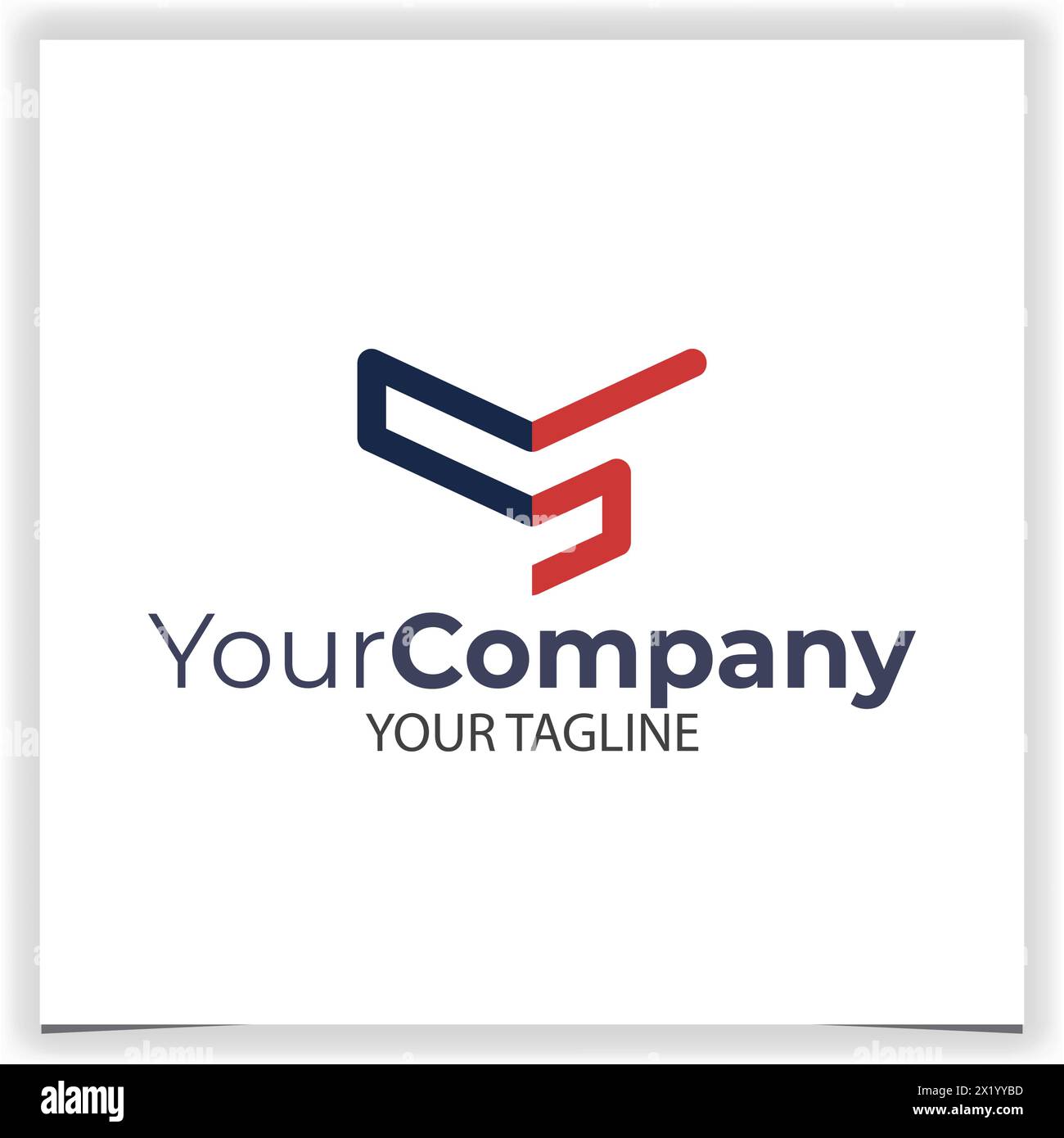 Vector angular logo design template Stock Vector Image & Art - Alamy