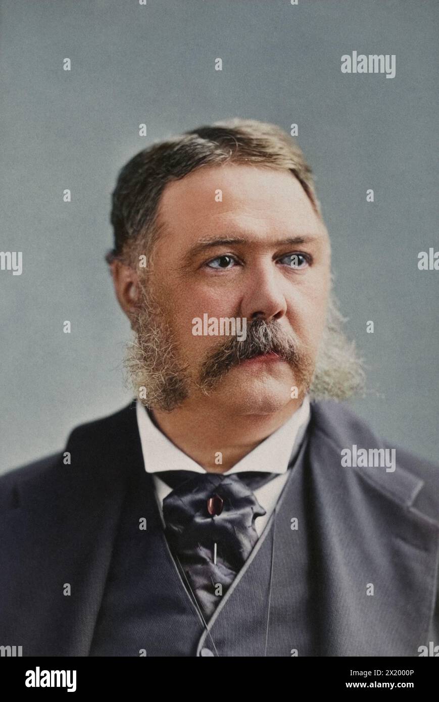 Chester Alan Arthur. Circa 1880. By Abraham Bogardus Stock Photo - Alamy