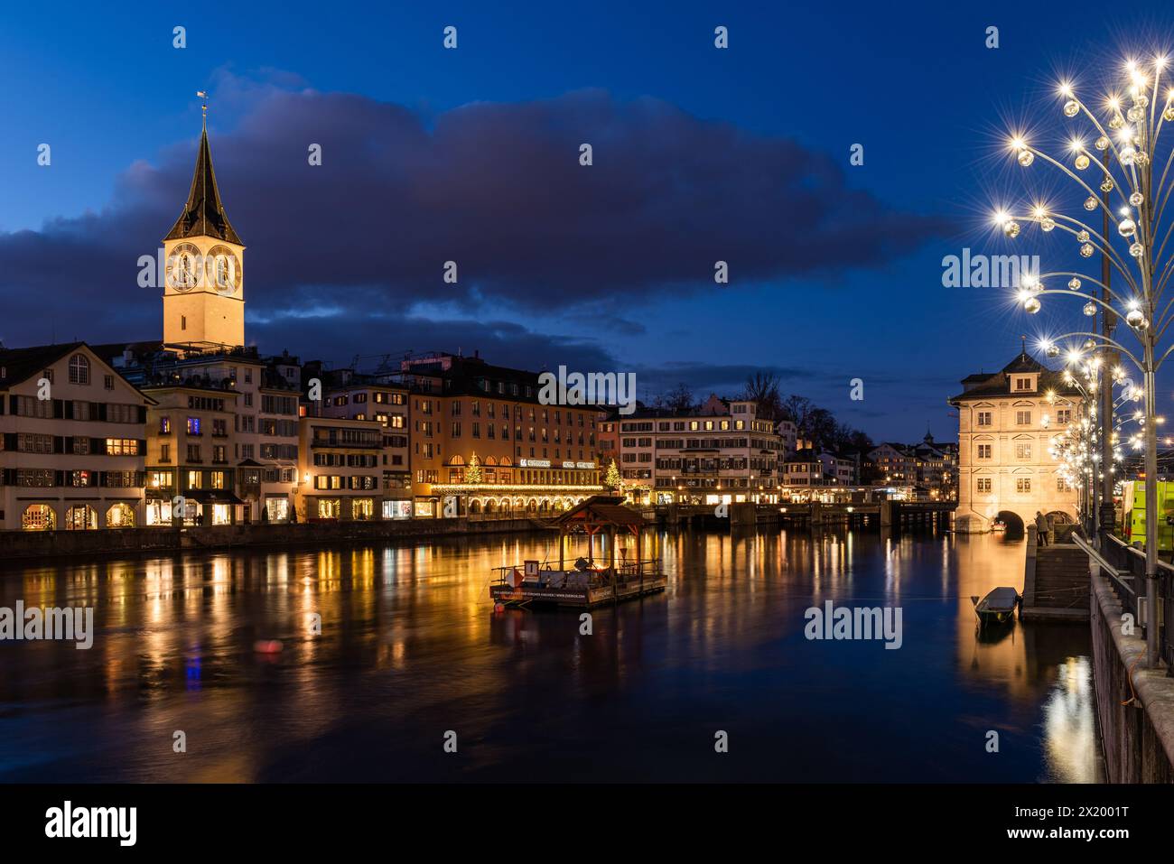 Night time view limmat hi-res stock photography and images - Alamy