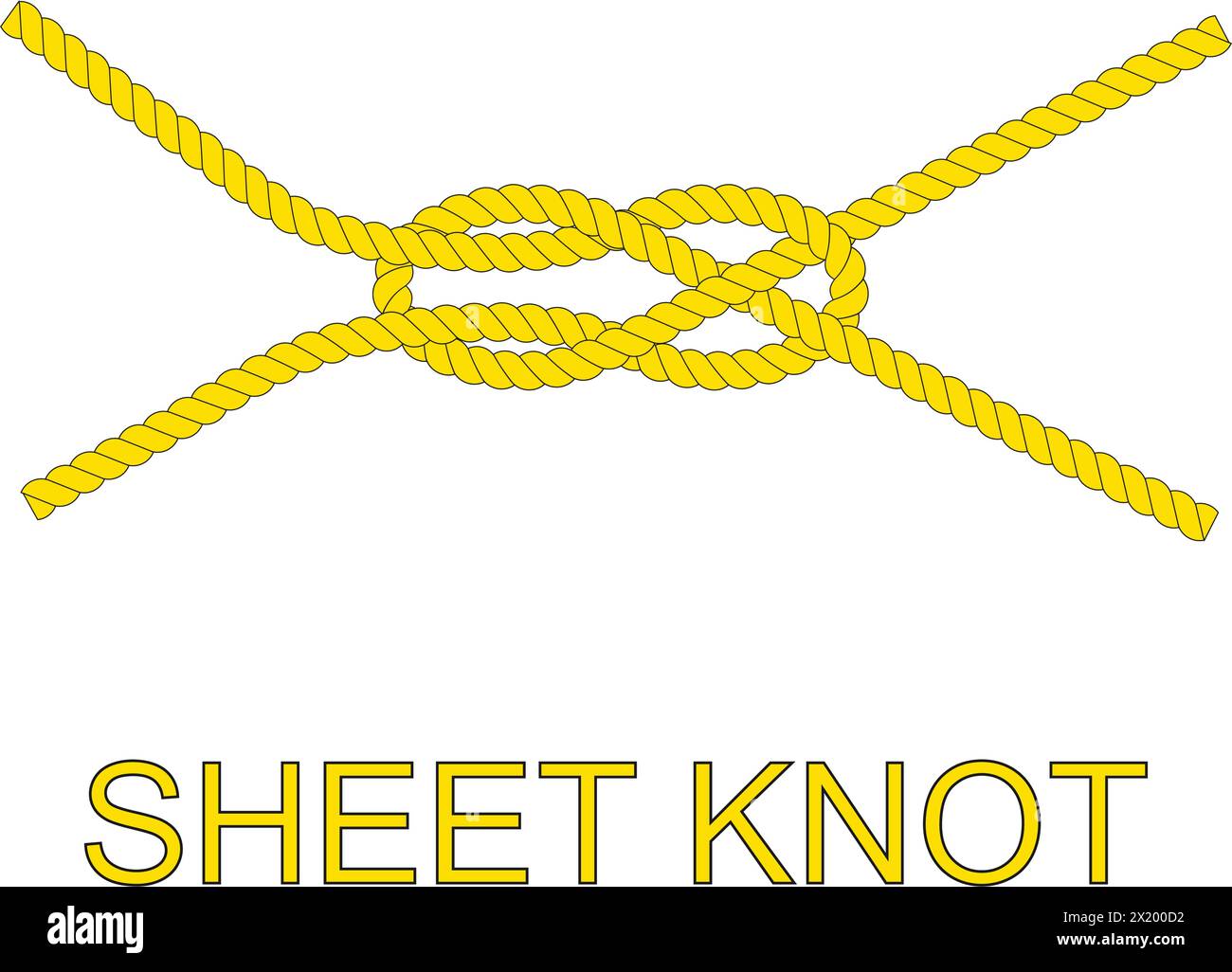 knotted rope icon with rope vector illustration design Stock Vector ...