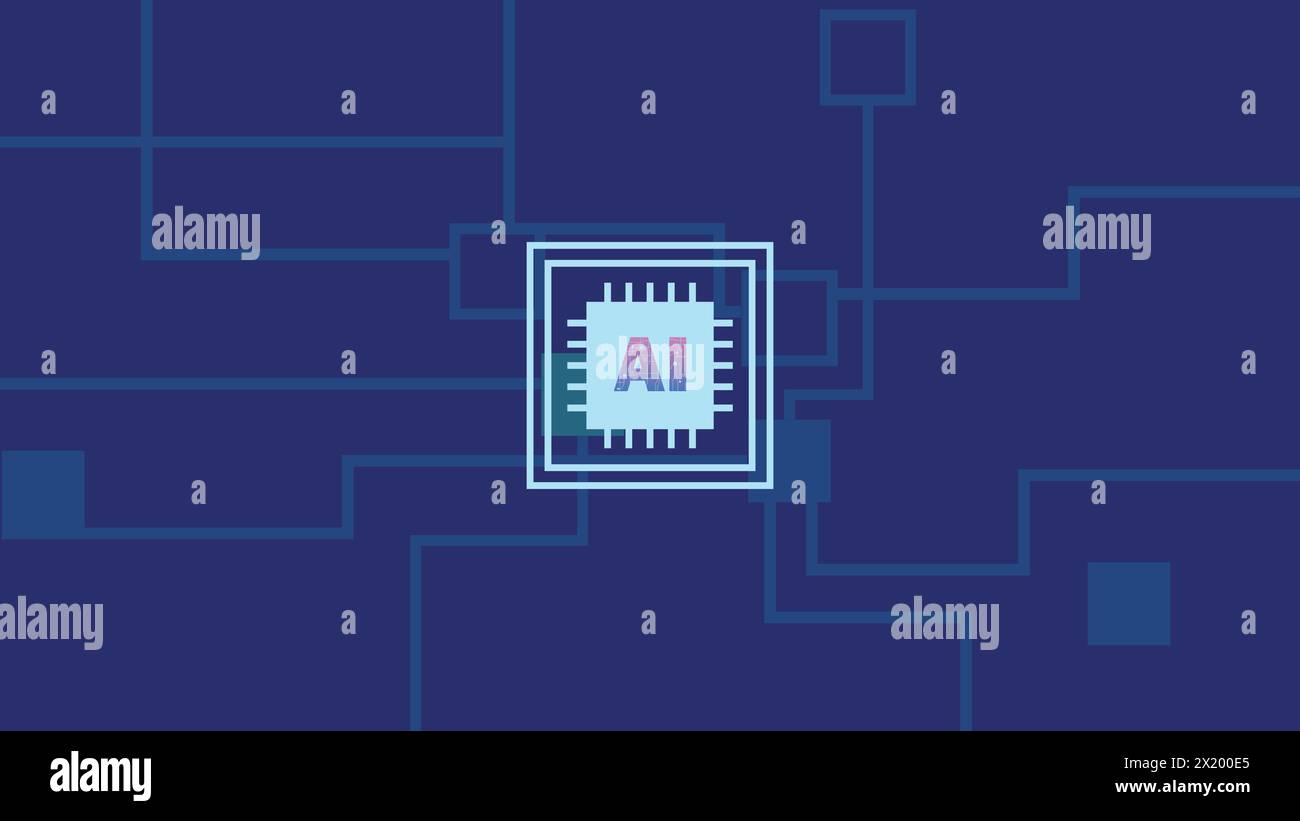 AI technology with Path, Artificial Intelligence, Ai Symbol, Intelligence sign, AI Color ...