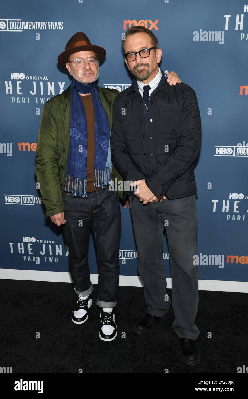 New York, USA. 18th Apr, 2024. Fisher Stevens and Andrew Jarecki ...