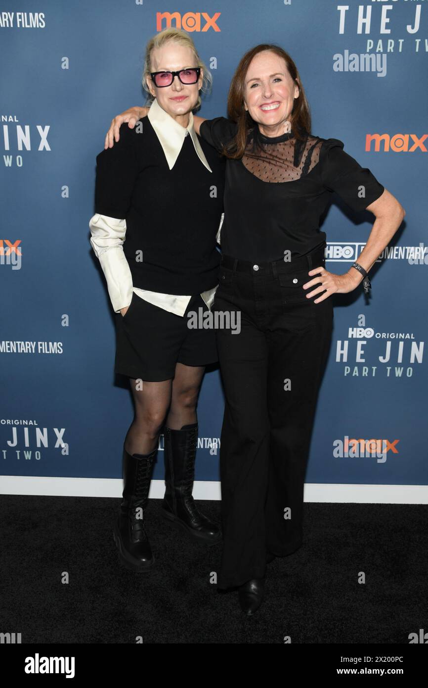 New York, USA. 18th Apr, 2024. Nancy Jarecki and Molly Shannon ...