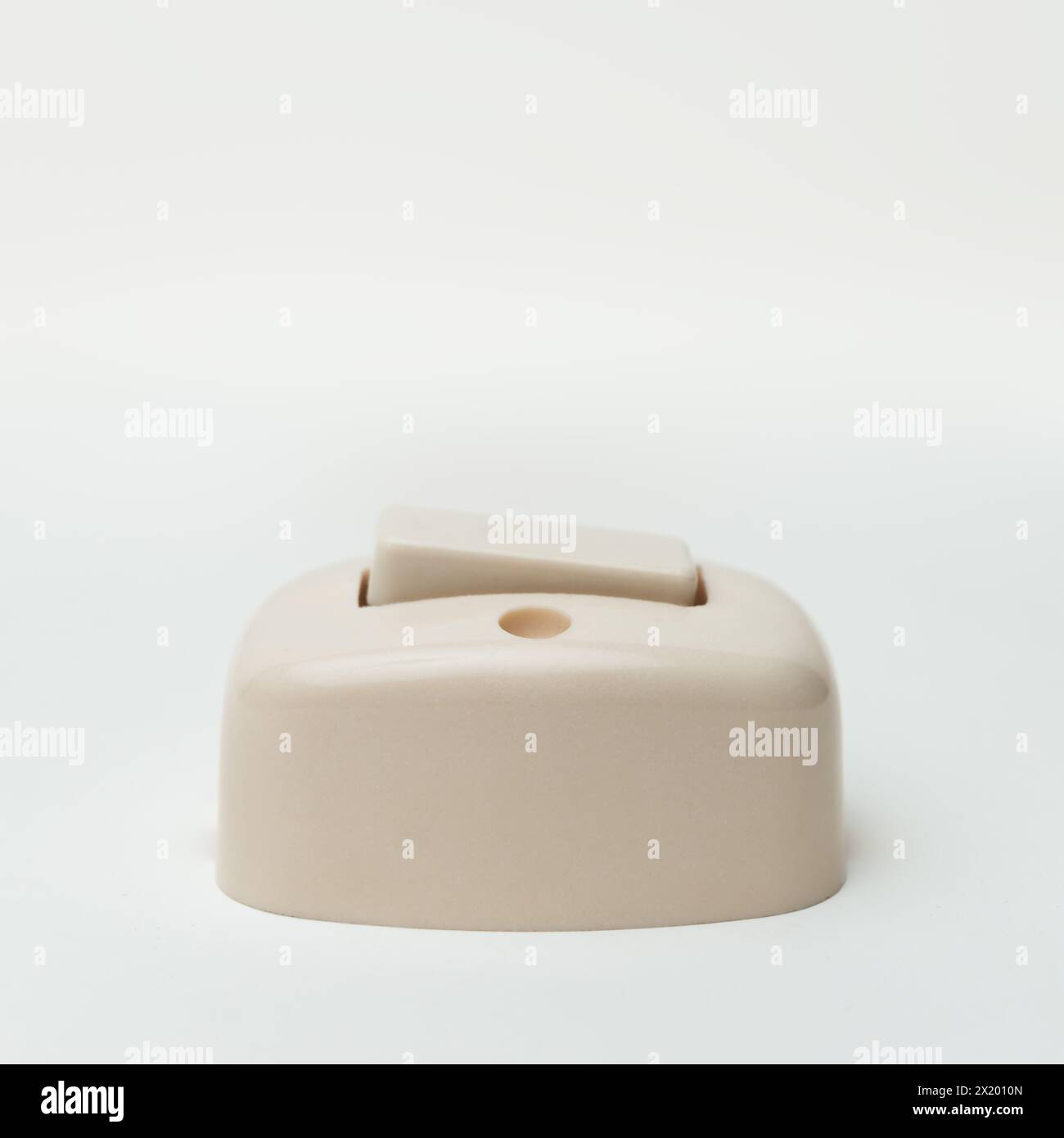 Light flip switch power control concept item single one isolated white ...