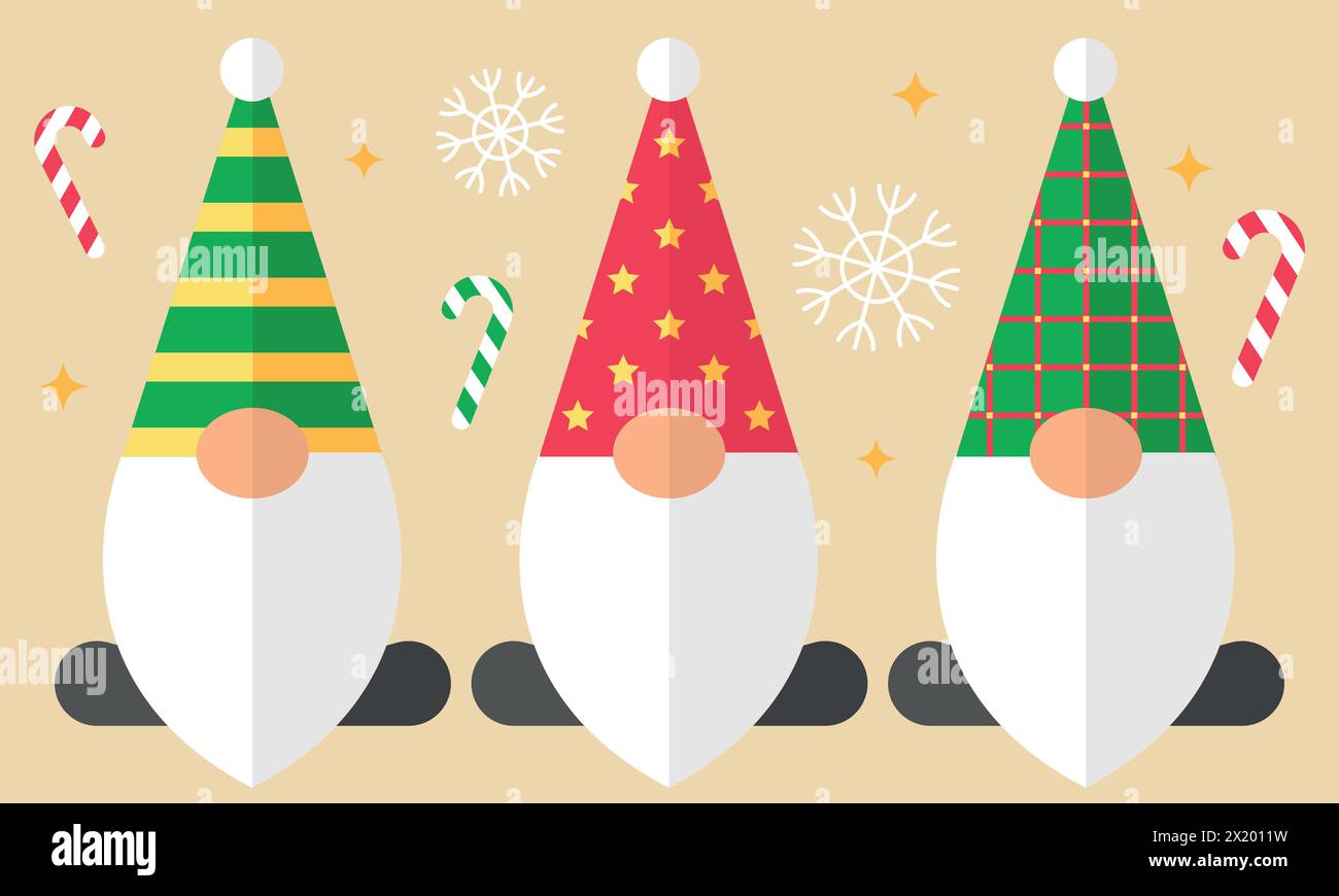 Funny gnomes Stock Vector Images - Alamy