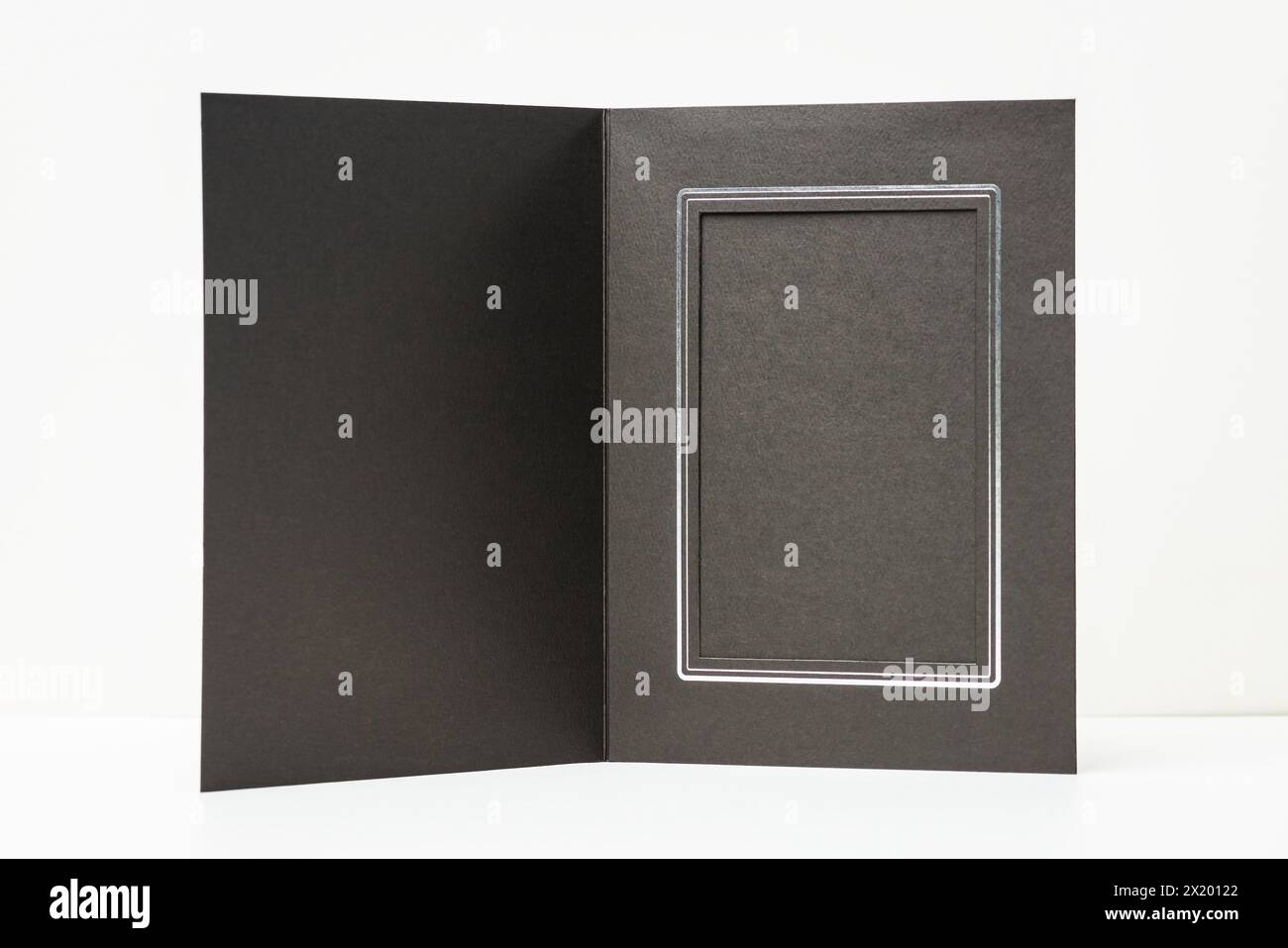 Cardboard photo photography black sleeve pocket folder frame personal ...