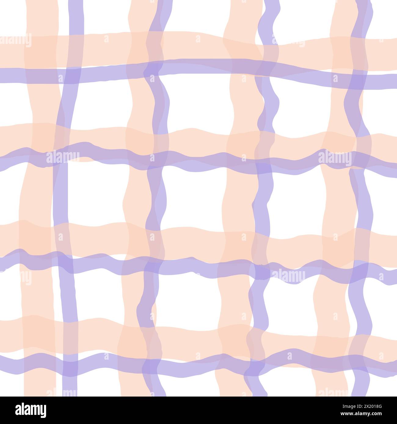 Vector hand drawn cute checkered pattern. pastel cottagecore Doodle ...