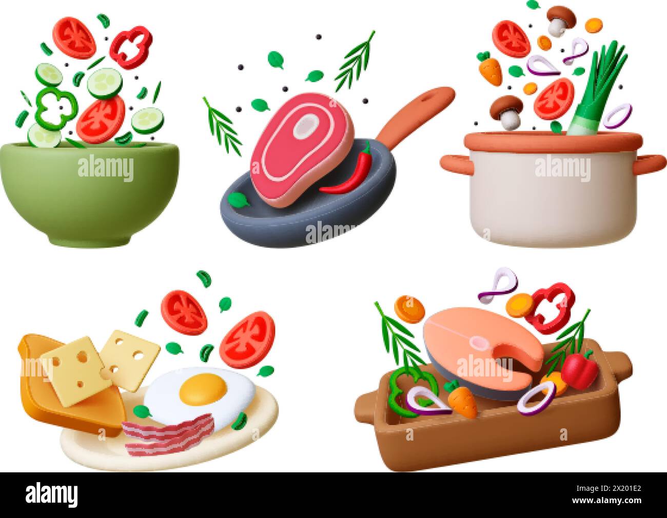 Cooking scenes Stock Vector Images - Alamy