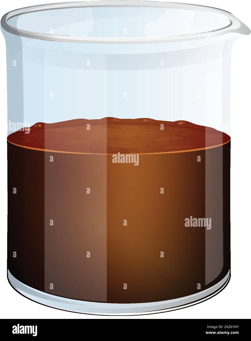 A stylized vector graphic of a brimming coffee cup Stock Vector Image ...