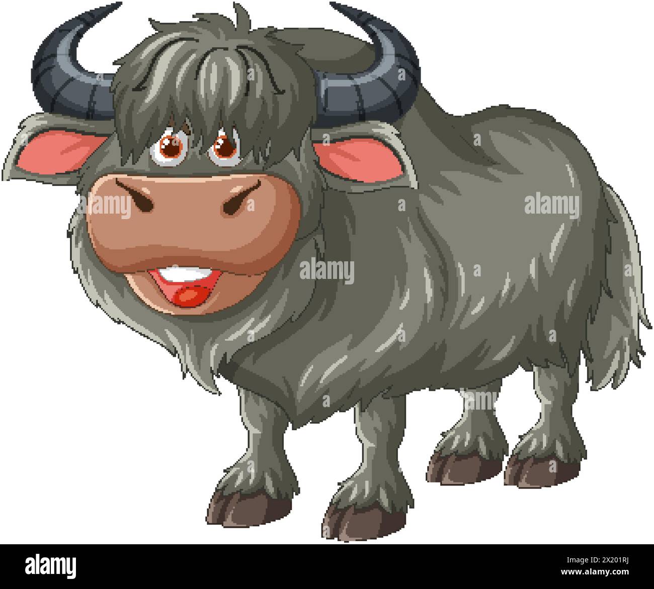 A friendly yak character with a big smile Stock Vector Image & Art - Alamy