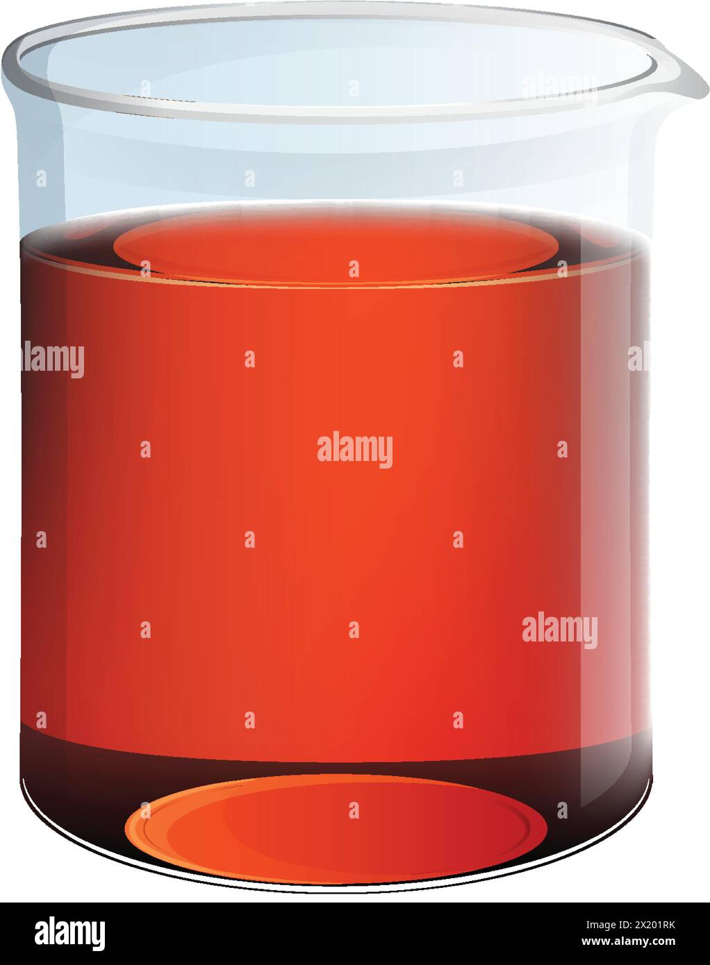 Laboratory beaker clear liquid Stock Vector Images - Alamy