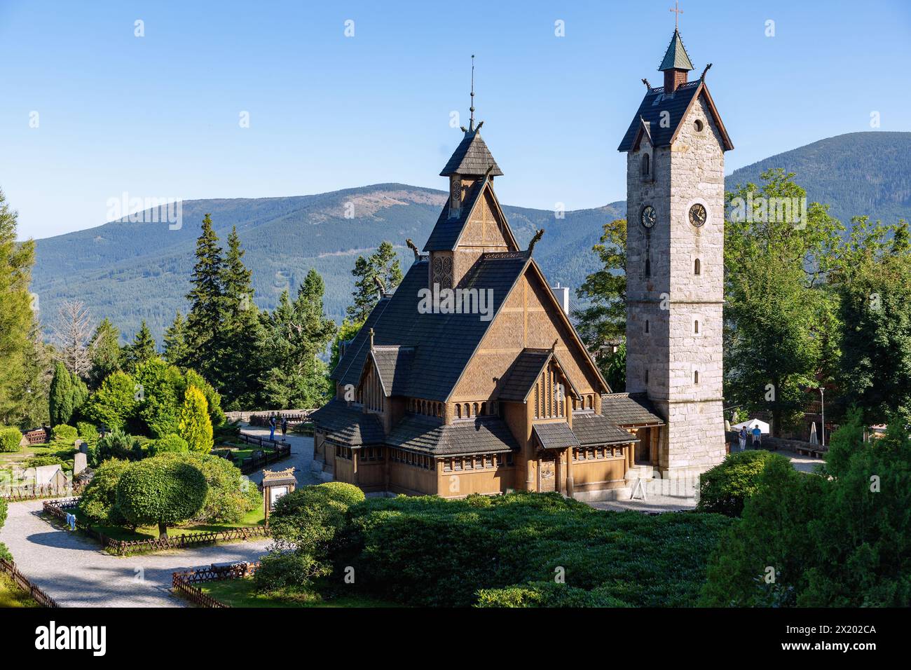 Norwegian wooden stick church Wang (Wang Church, Kościół Wang ...