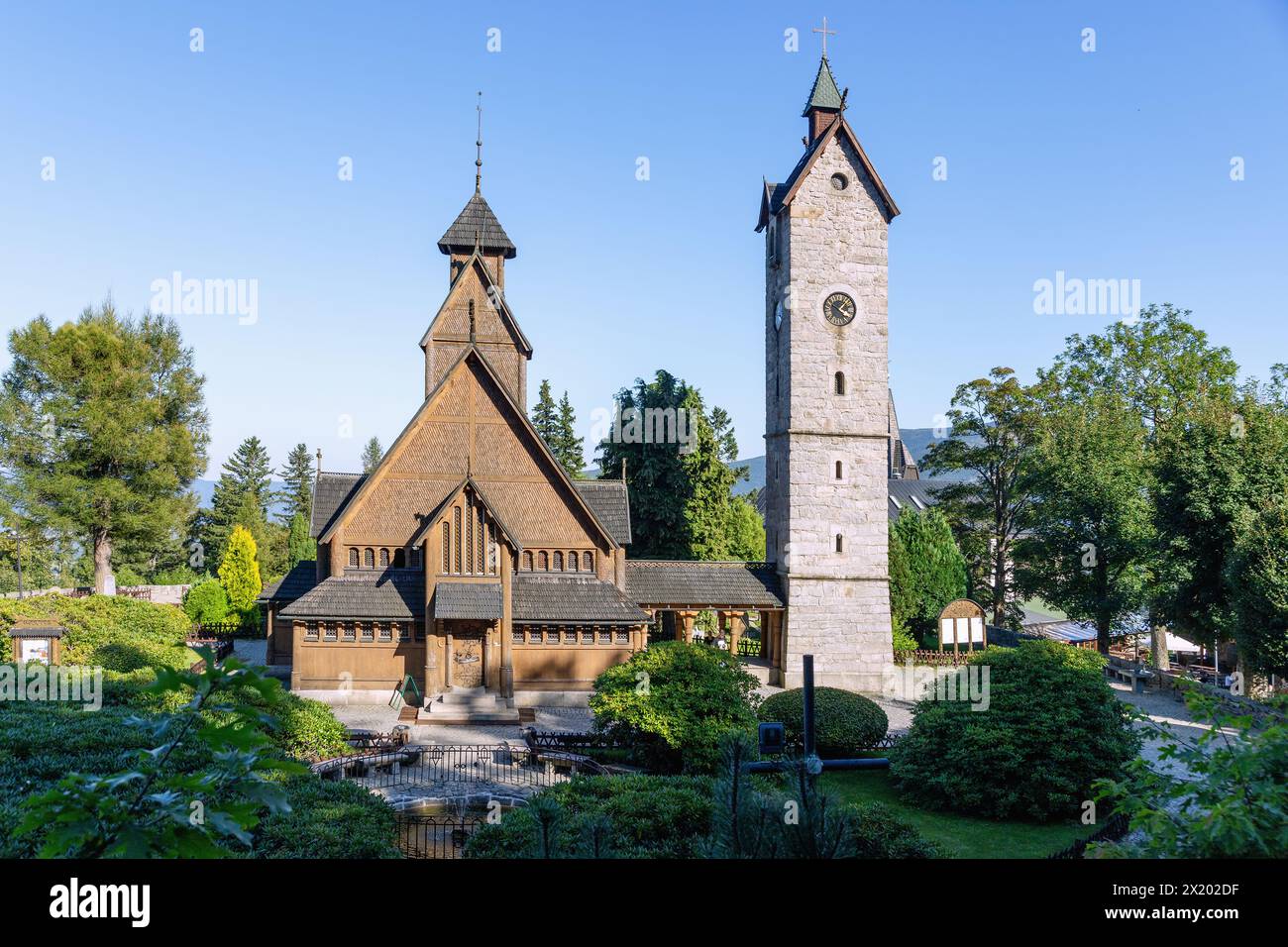 Norwegian wooden stick church Wang (Wang Church, Kościół Wang ...