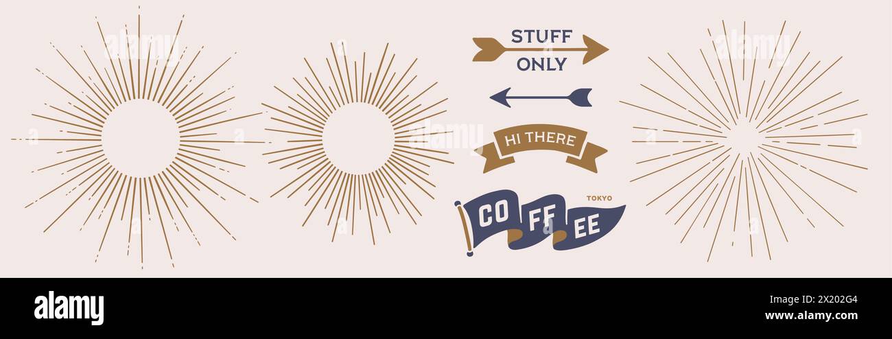 Arrow into sunlight Stock Vector Images - Alamy