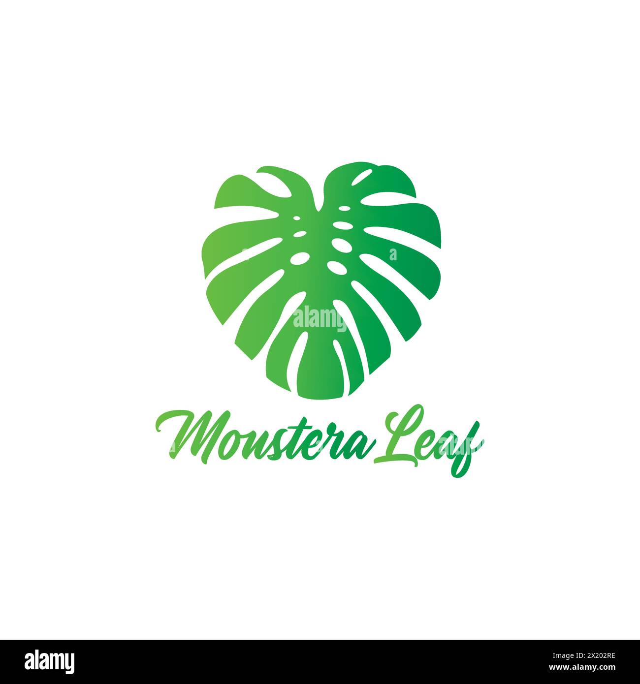 Monstera Leaf Logo. Nature Icon Stock Vector Image & Art - Alamy
