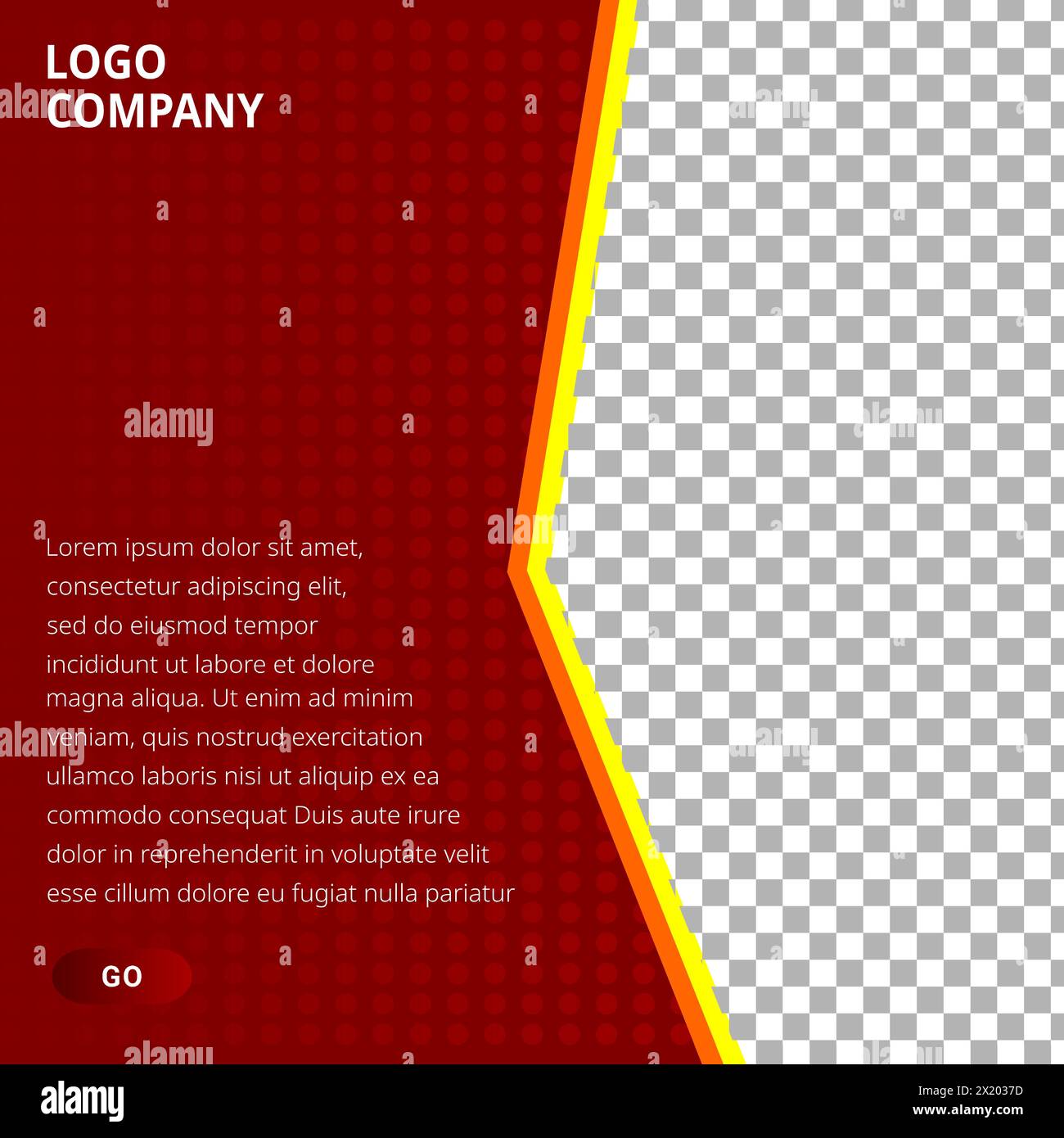 social media template. template for posting your company profile Stock ...