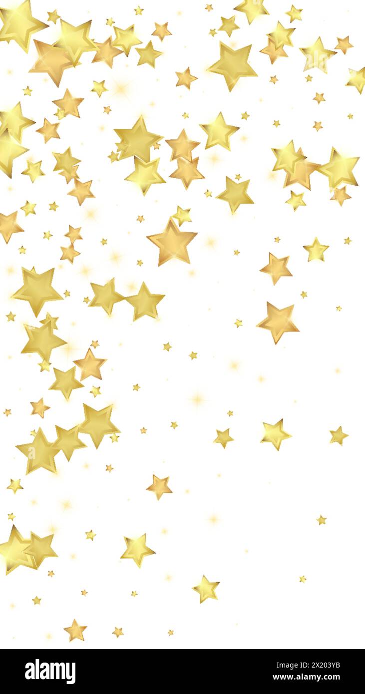 Magic stars vector overlay. Gold stars scattered around randomly ...