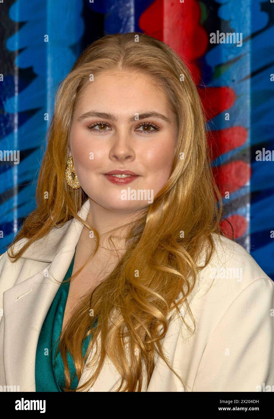 AMSTERDAM 18-04-2024 Gala Princess Amalia visited the exhibition DUO ...