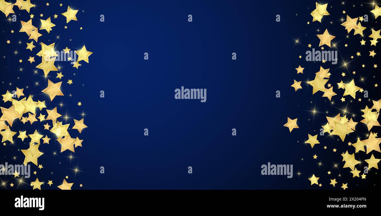 Magic stars vector overlay. Gold stars scattered around randomly ...