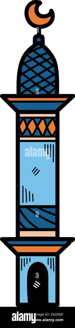 A blue and yellow building with a blue dome. The blue and yellow colors ...