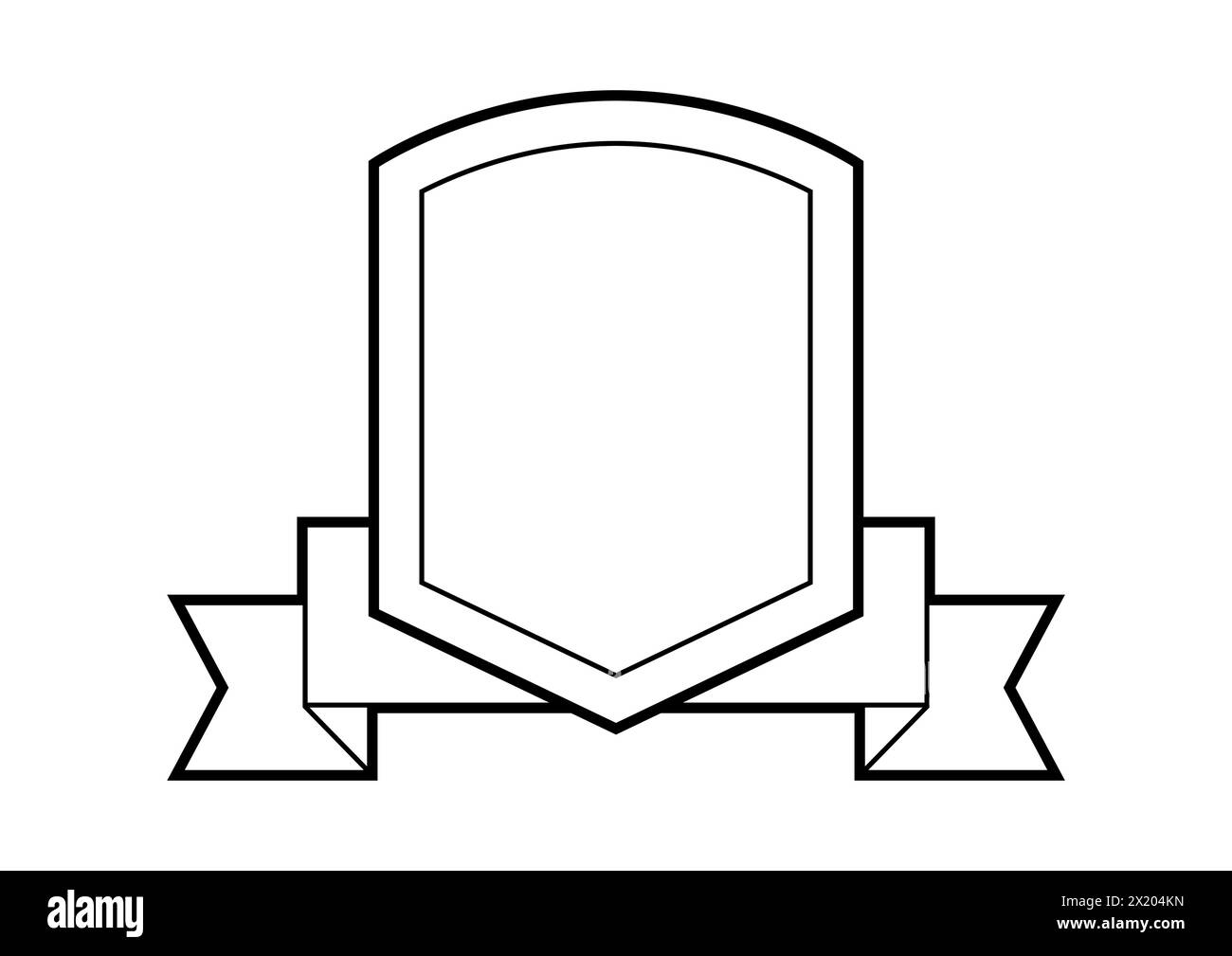 Badge with ribbon. Chevron for your design Stock Vector Image & Art - Alamy