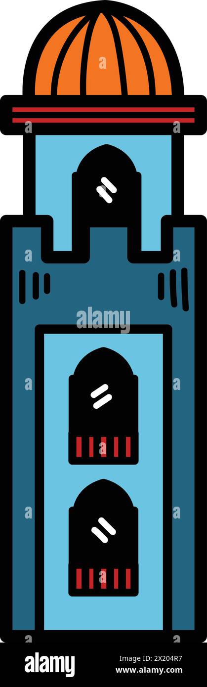 A large building with a large archway and a small window. The building ...