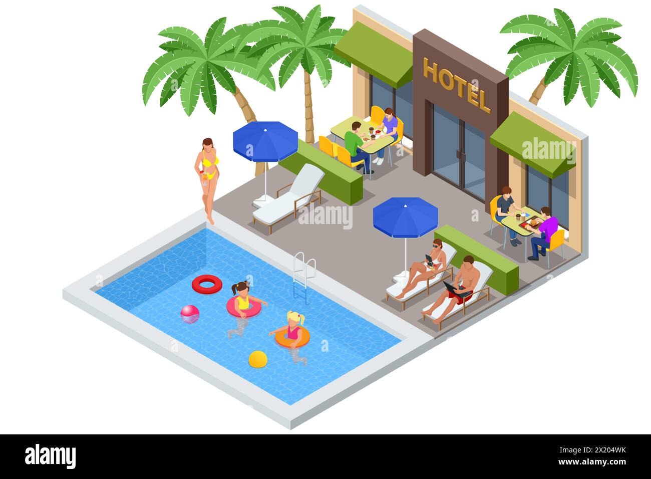 Exterior luxury hotel garden Cut Out Stock Images & Pictures - Alamy