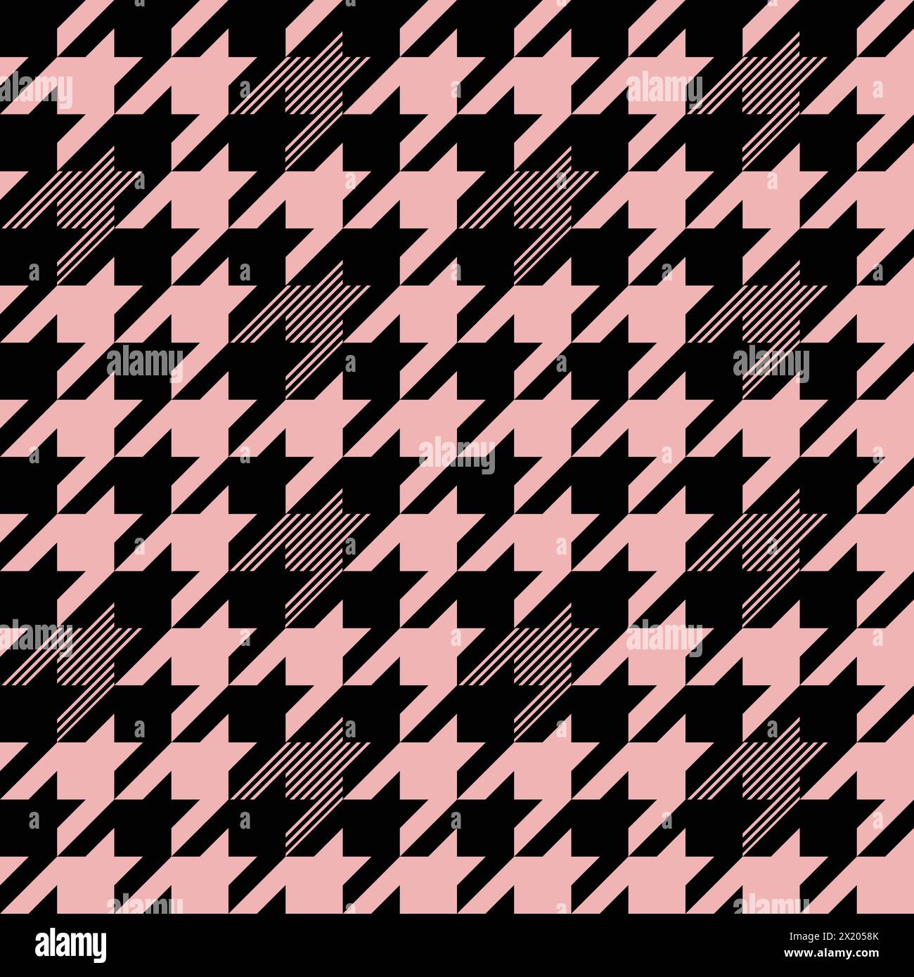 Modern Houndstooth tweed plaid style pattern. Geometric check print in ...