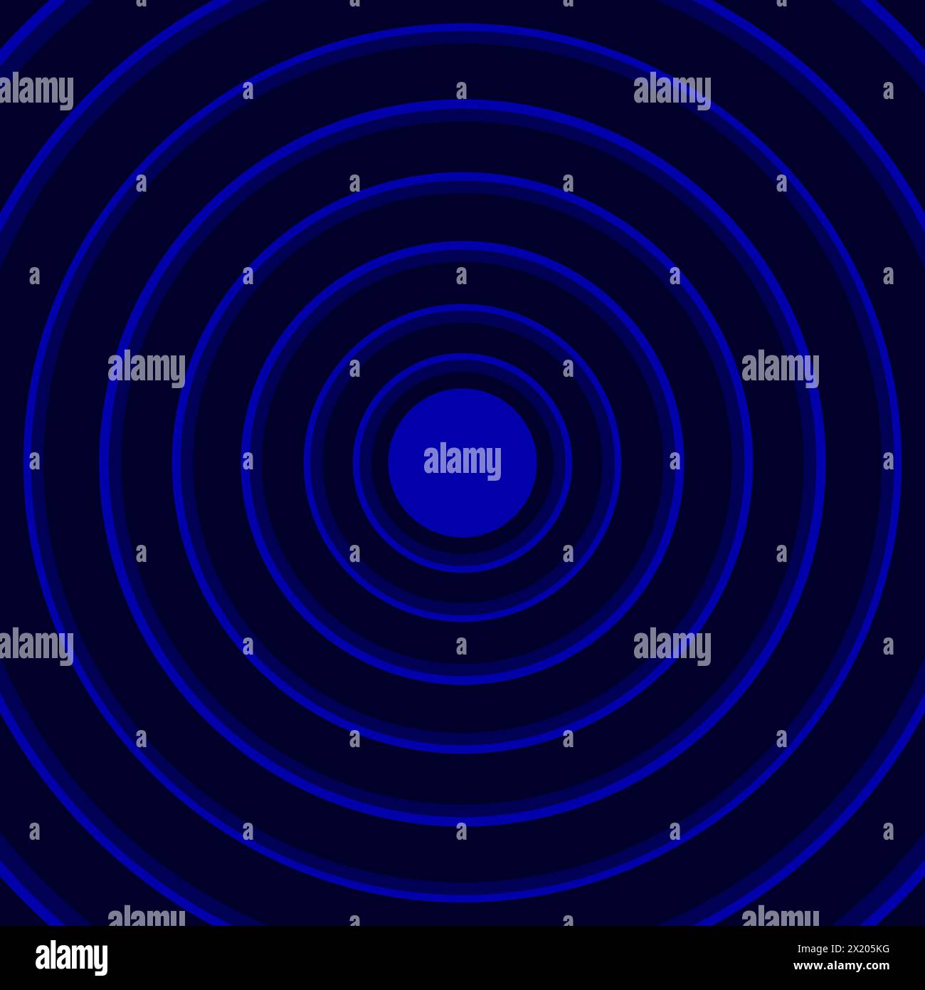 regular blue circle line pattern. illustration of sound waves, signals ...