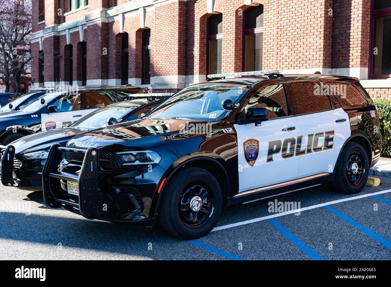 New York City, USA - March 25, 2024: Dodge Durango Police car parked ...