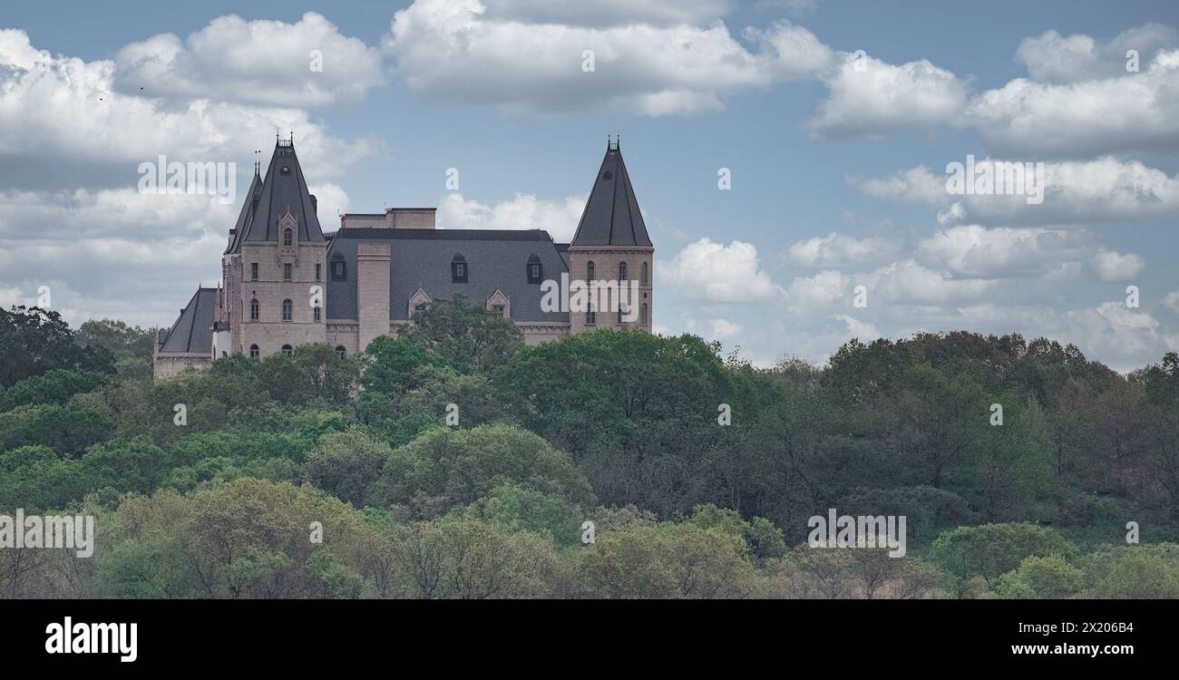 Pensmore Castle, Highlandville, MO Stock Photo - Alamy