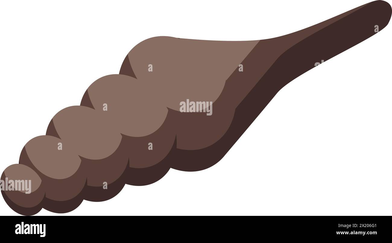 Decor conch icon isometric vector. Seafood decorative. Label gift Stock ...