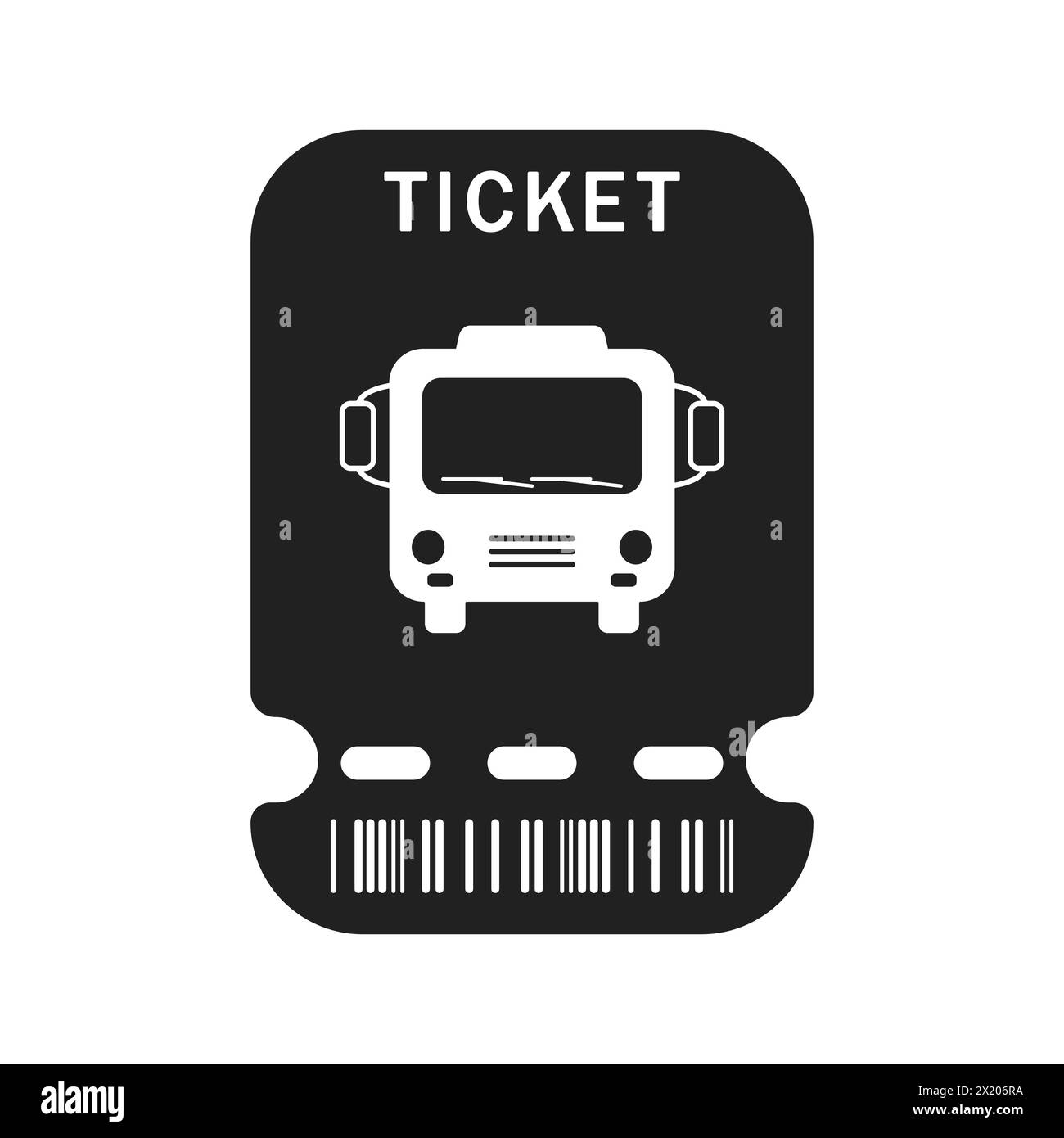 City ticket vector. Tourist ticket for a passenger bus. Booking a ...