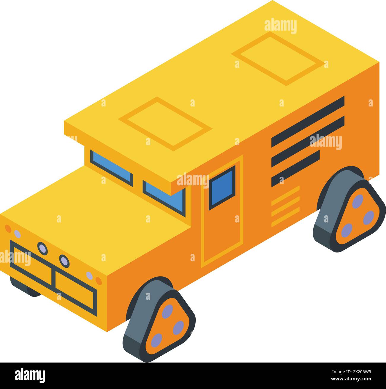 Ice polar vehicle icon isometric vector. Exploration transport. Ice ...