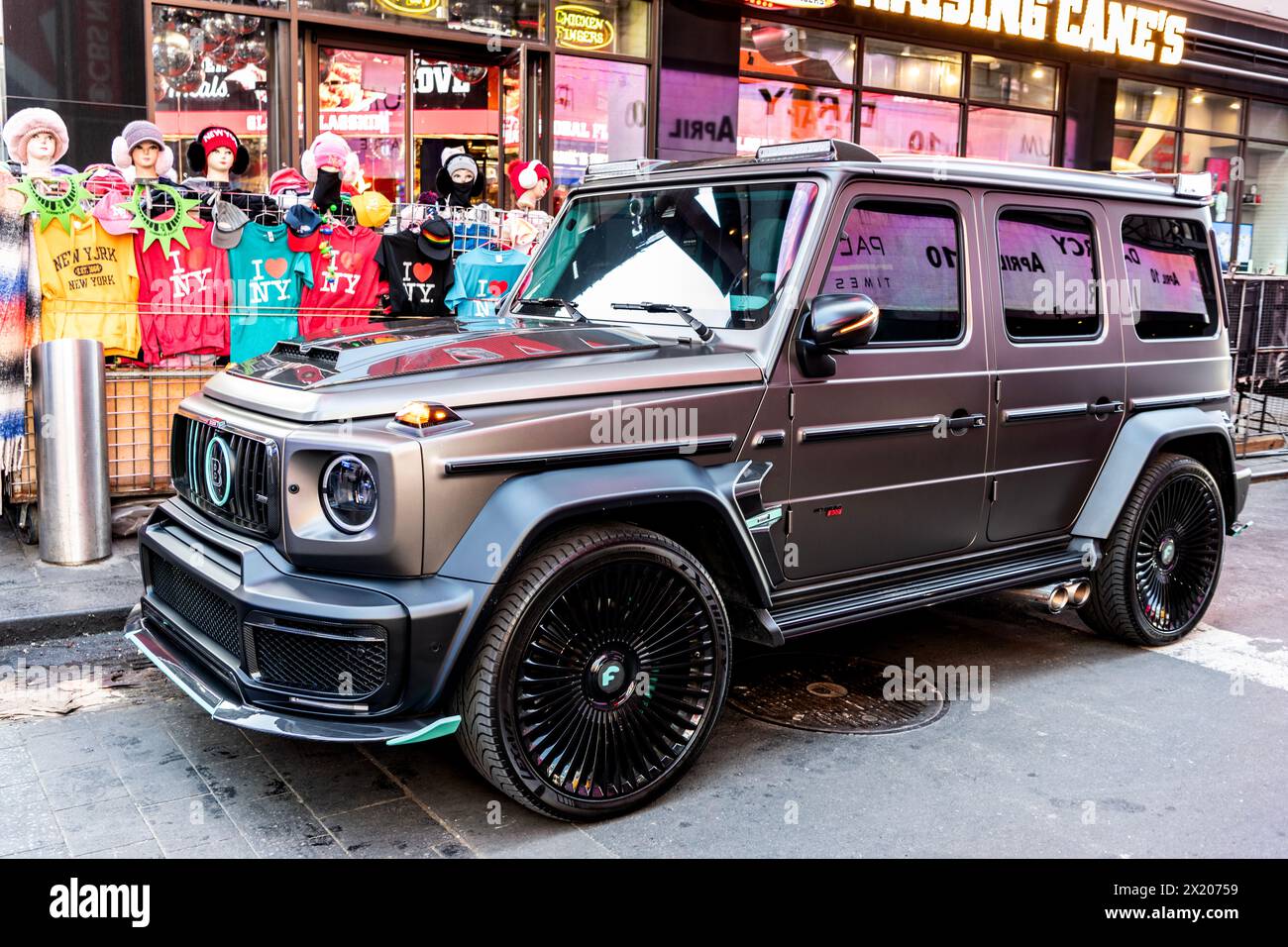 New York City, USA - February 24, 2024: Mercedes Benz AMG G 63 SUV car ...