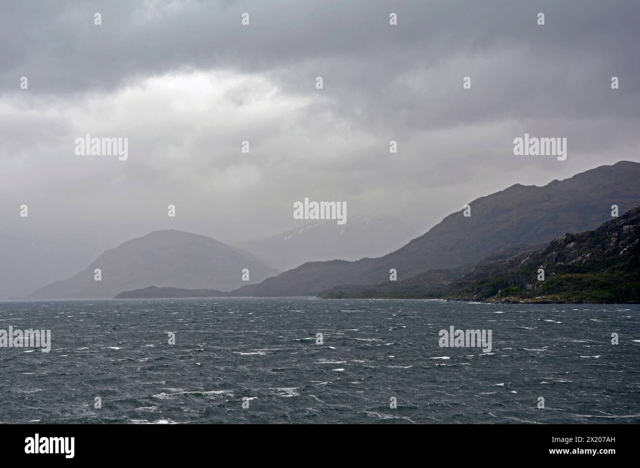 Chile; Southern Chile; Magallanes Region; Mountains of the southern ...