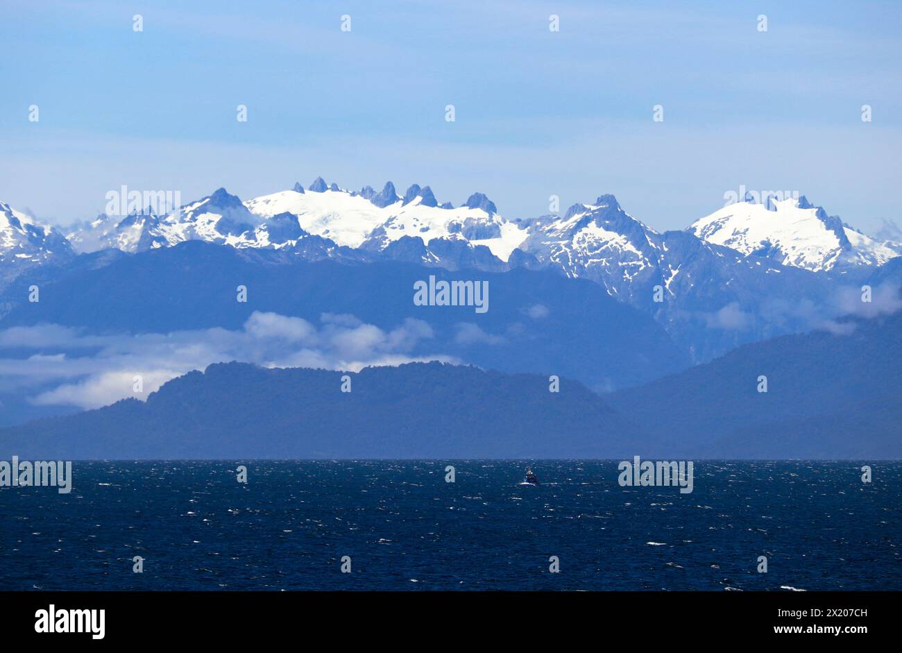 Chile; Southern Chile; Los Lagos Region; Mountains of the southern ...