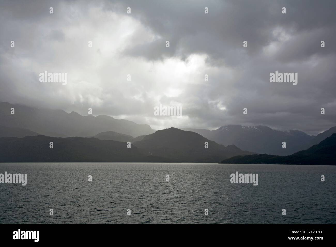 Chile; Southern Chile; Magallanes Region; Mountains of the southern ...