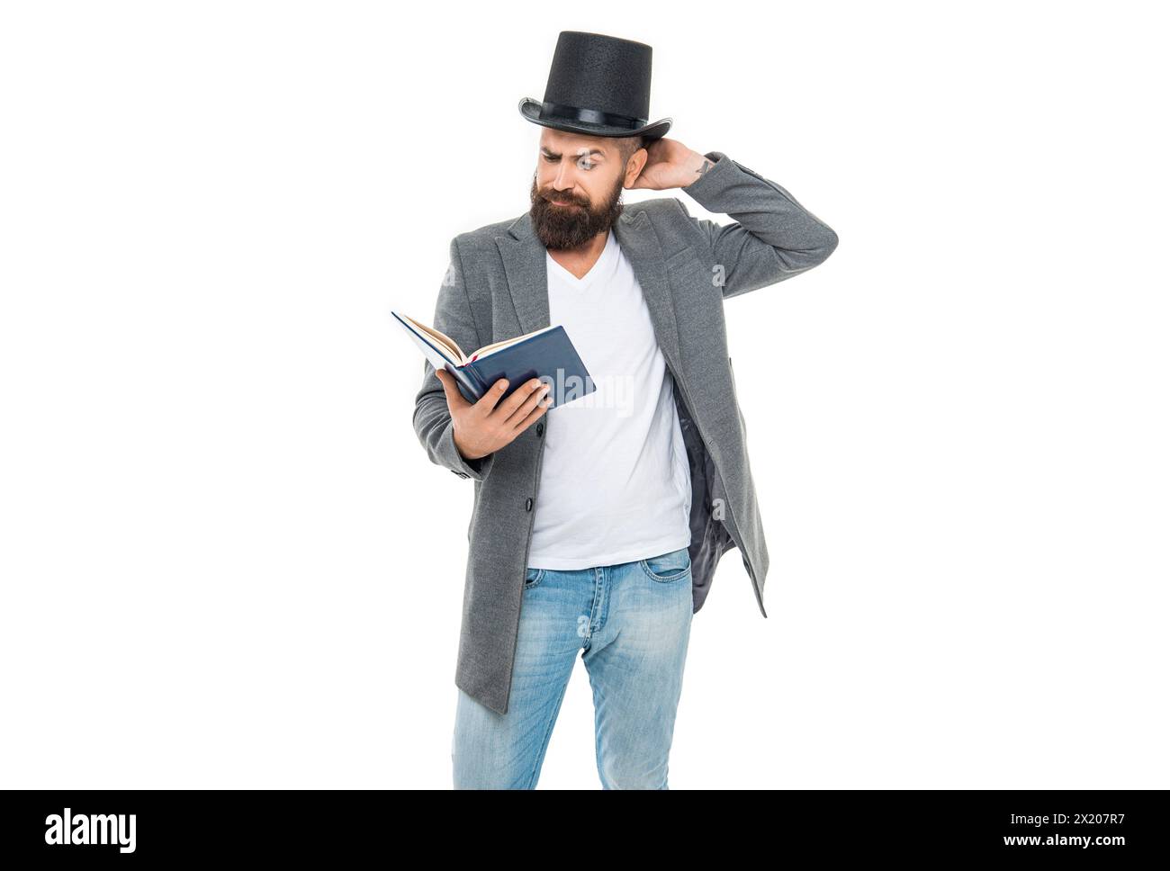 Man teacher study educational book. Teachers day. Back to school ...