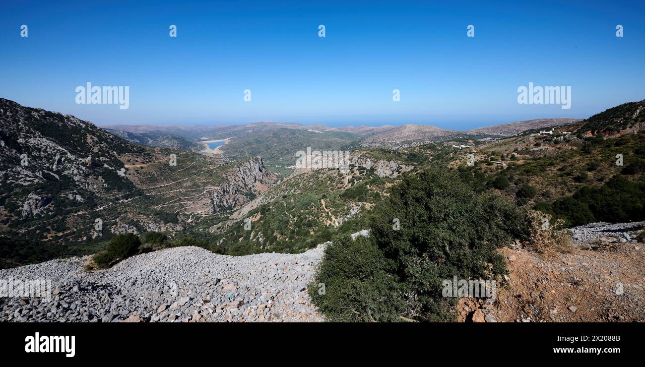 Click from the village of Ano Kera towards the bay of Malia; in the ...