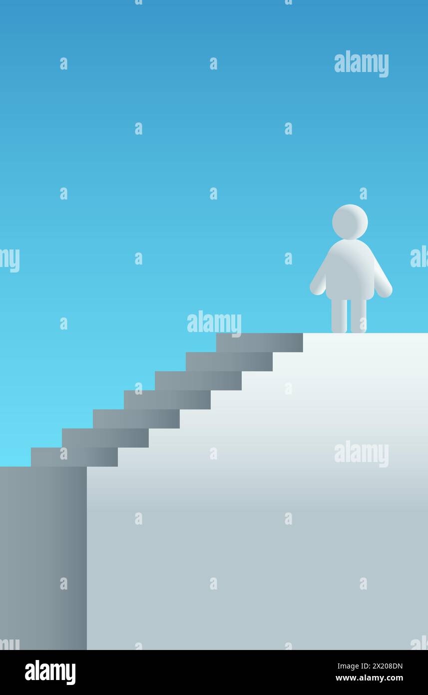 people icon person symbol human figure climbing stairs leadership ...