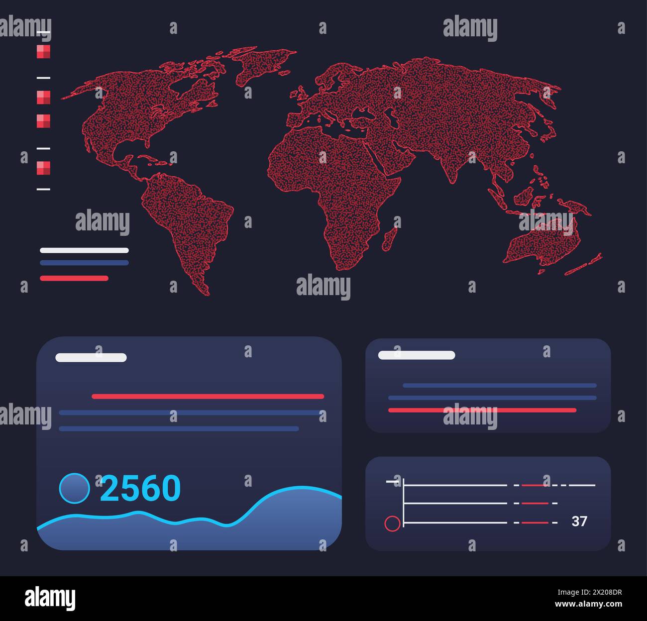 USA presidential election statistic banner with infographics American ...